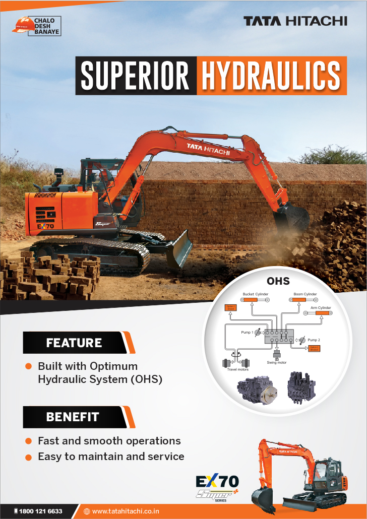 Hydraulic Excavators for Compact Use | Tata Hitachi