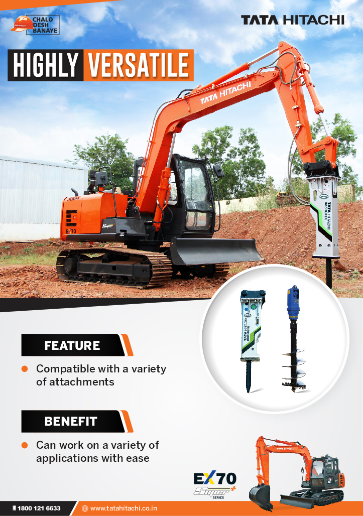 Hydraulic Excavators for Compact Use | Tata Hitachi