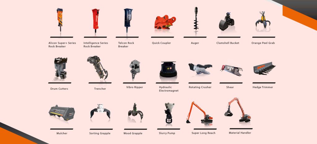 16 Types of Excavator Attachments & their Uses | Tata Hitachi